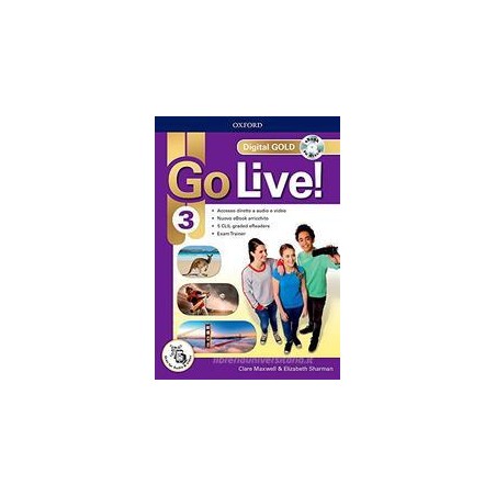 GO LIVE 3 GOLD PK (SB/WB CON QR CODE + EXAM TRN E EBOOK + EBOOK CODE ...